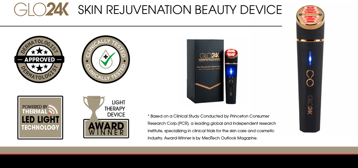 Skin Rejuvenation Beauty Device – GLO24K