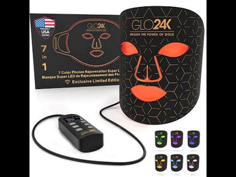 7 Color LED Photon Rejuvenation Super Mask – GLO24K